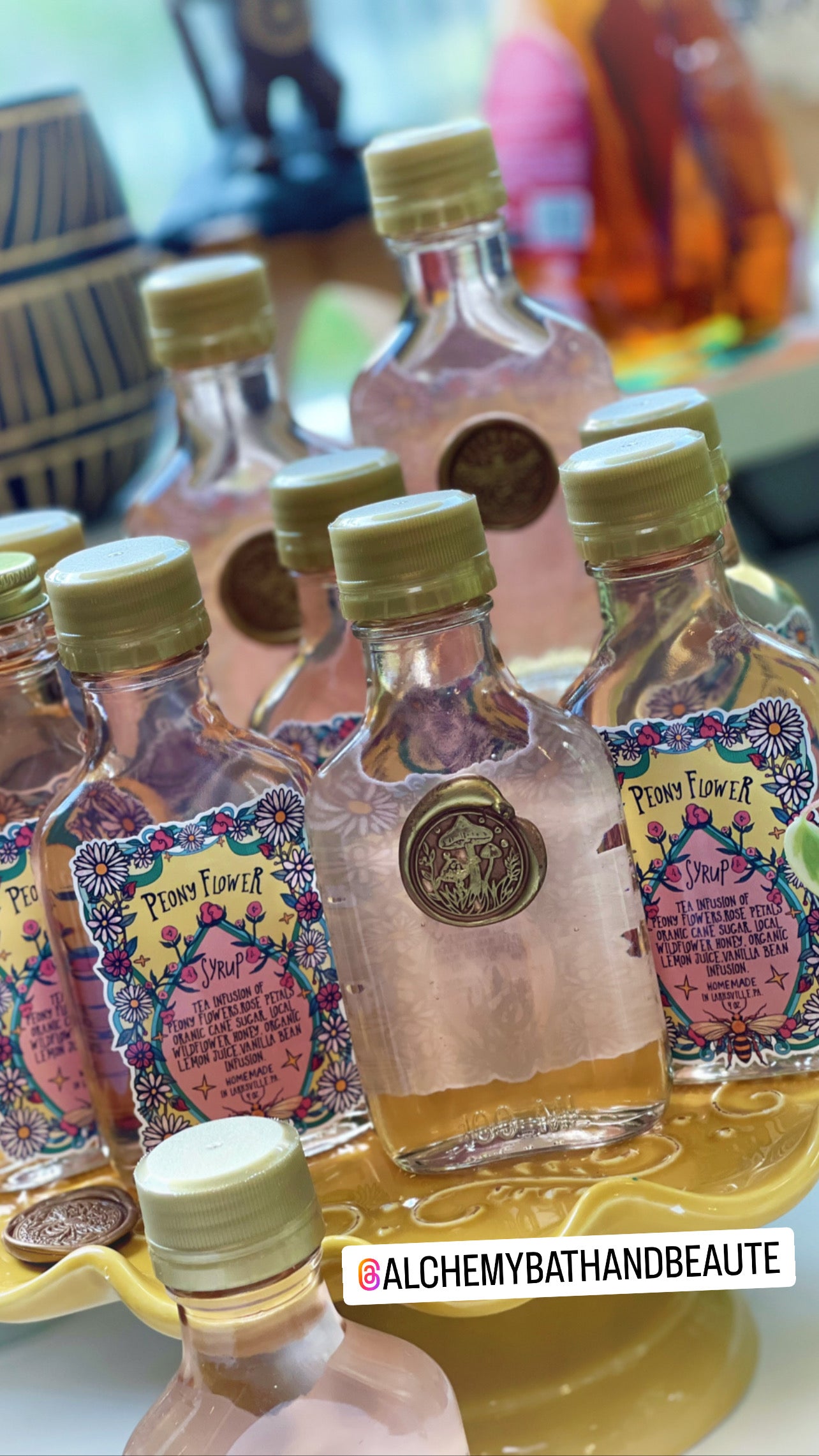 Peony Flower Syrup – Alchemy Bath & Beauté