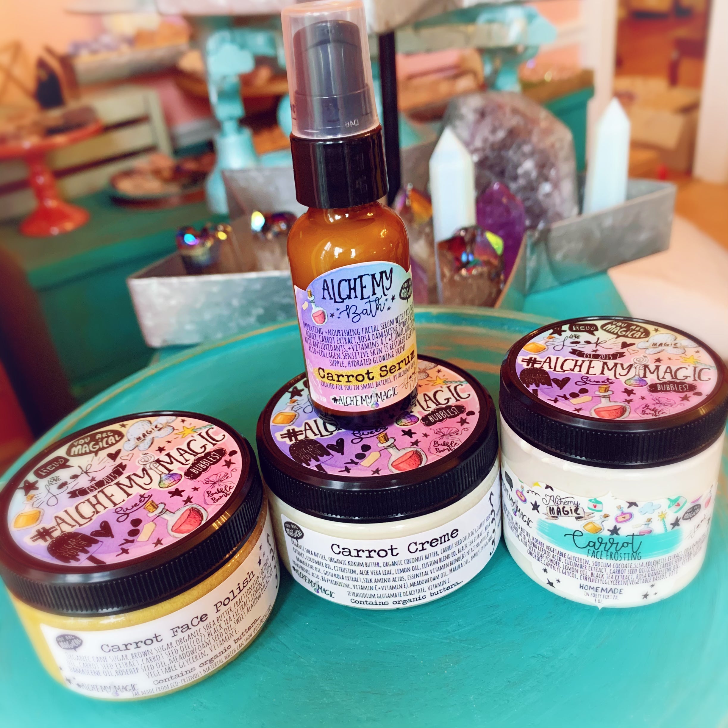 Alchemy Signature CARROT COMPLETE Skincare Set of 4! – Alchemy Bath ...